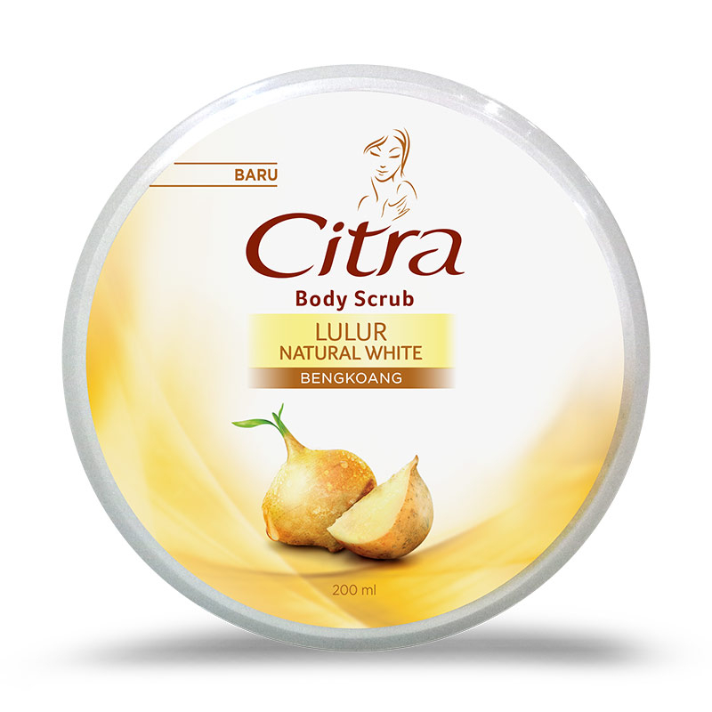 Jual CITRA BODY SCRUB BENGKOANG NATURAL GLOW 200ML | Shopee Indonesia