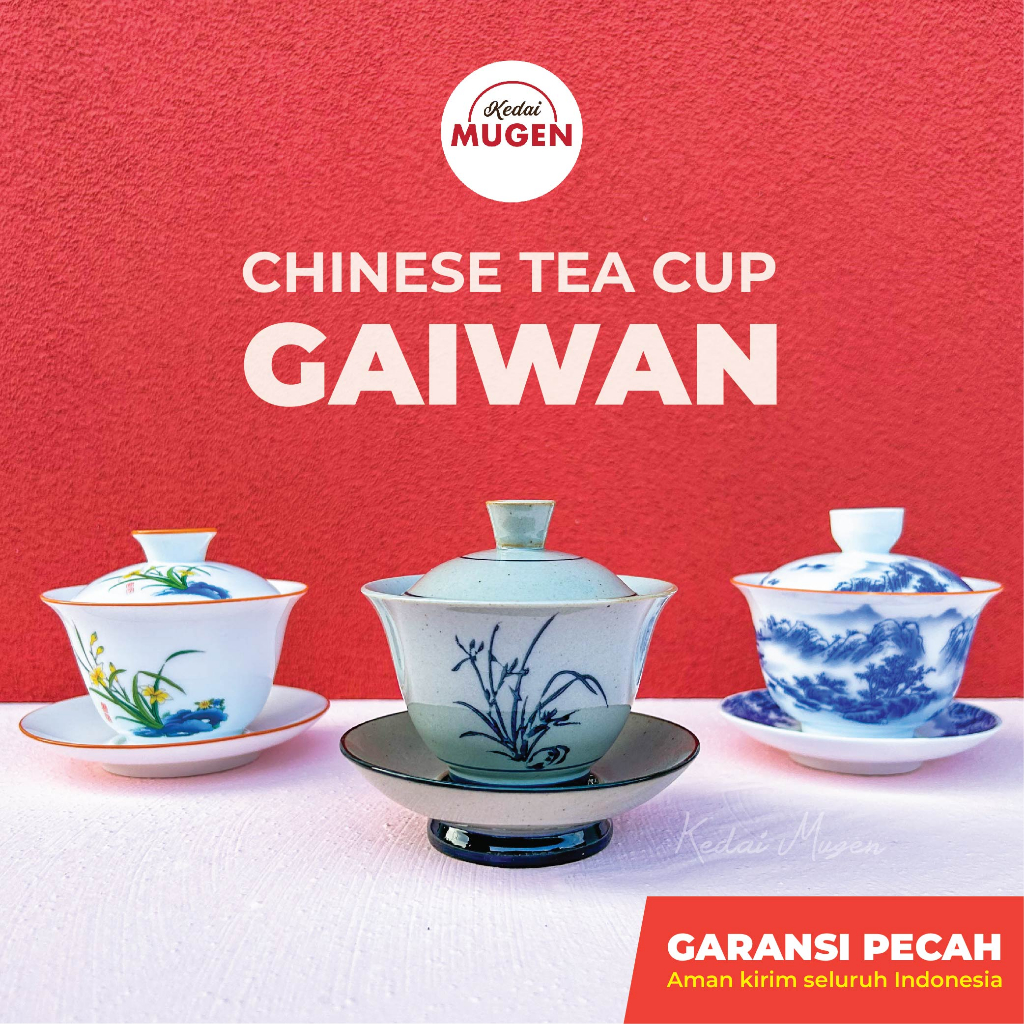 Jual Kedai Mugen - Chinese Tea Pot Ceramic Gaiwan Cup/ Cangkir Teh ...