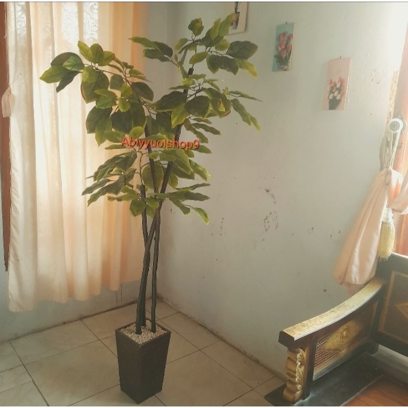 Jual NEW ARRIVAL Tanaman hias artificial Pohon hias tinggi 170cm Bunga ...