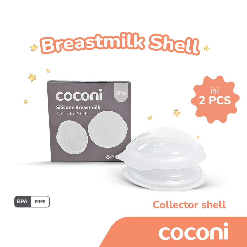 Jual COCONI Breast Milk Collector Shell 2 Pcs | Alternatif Breast Pad ...