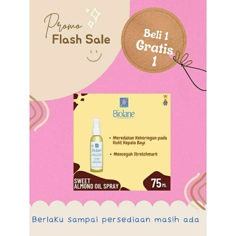 Jual BIOLANE SWEET ALMOND OIL SPRAY 75ml (BUY 1 GET 1 FREE) | Shopee ...