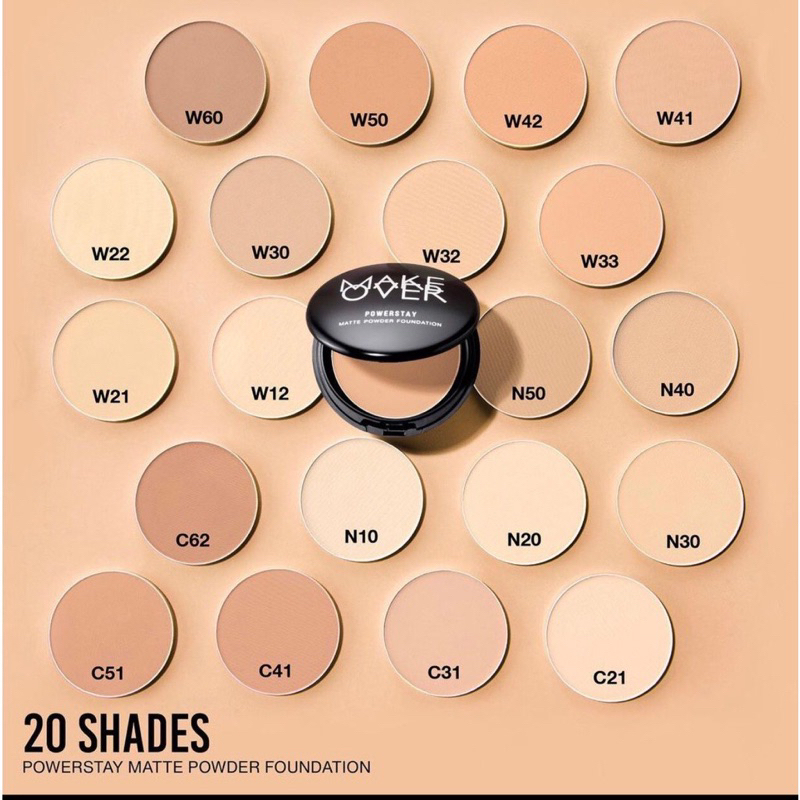 Jual MAKEOVER POWERSTAY POWDER FOUNDATION 12gr | Shopee Indonesia