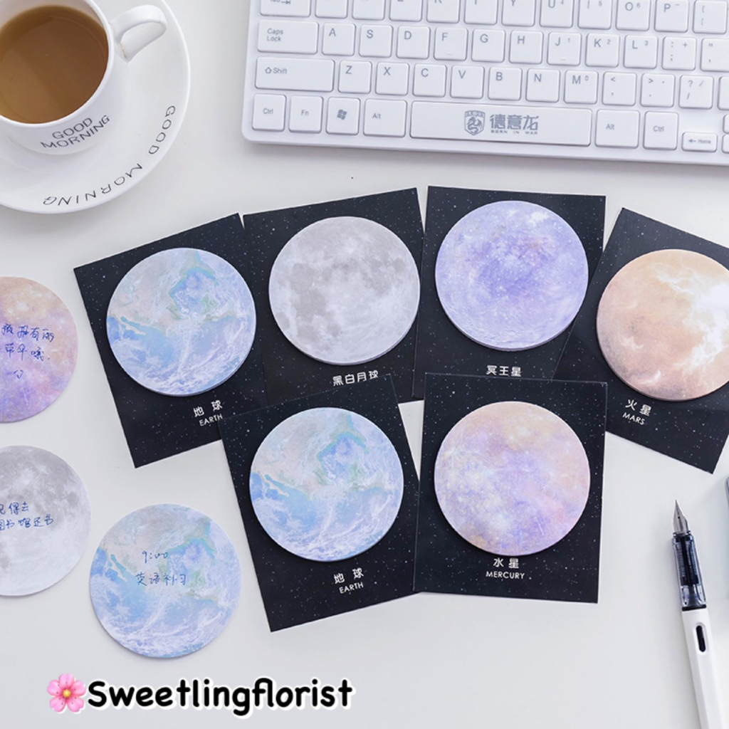 Jual Sticky Note Planet Galaxy Notes memo Planet / Model Angkasa ...