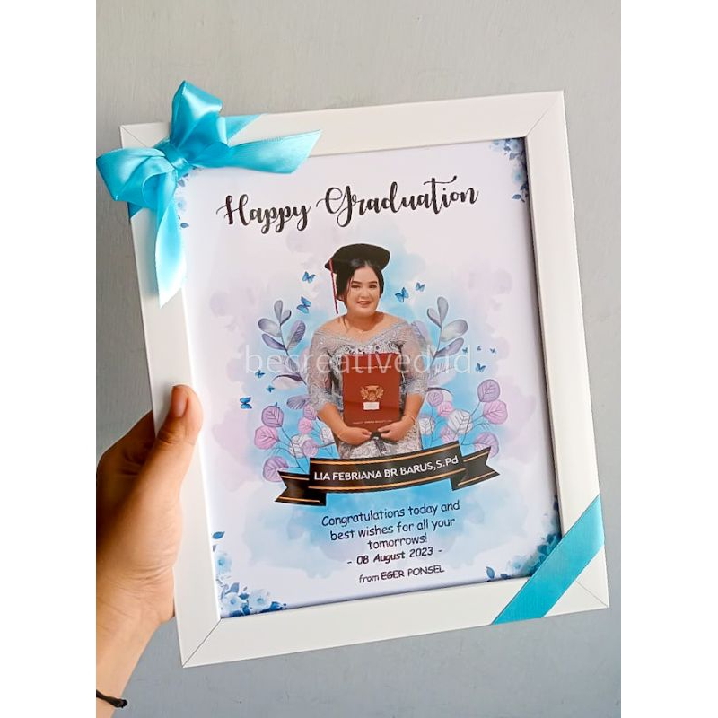 Jual Bingkai Wisuda 8R Happy Graduation | Shopee Indonesia