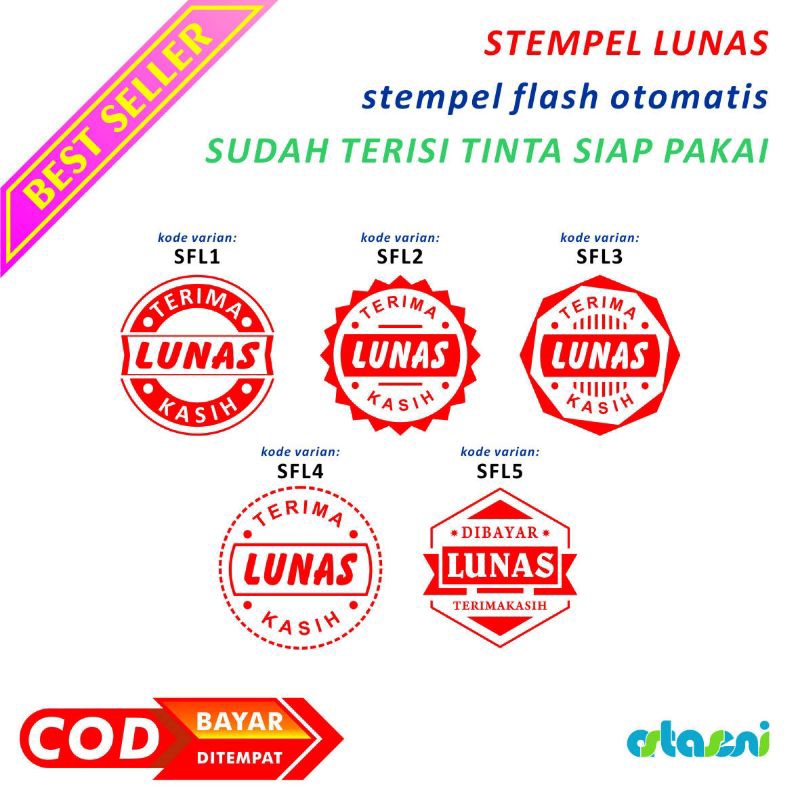 Jual Stempel Lunas Bulat | Shopee Indonesia