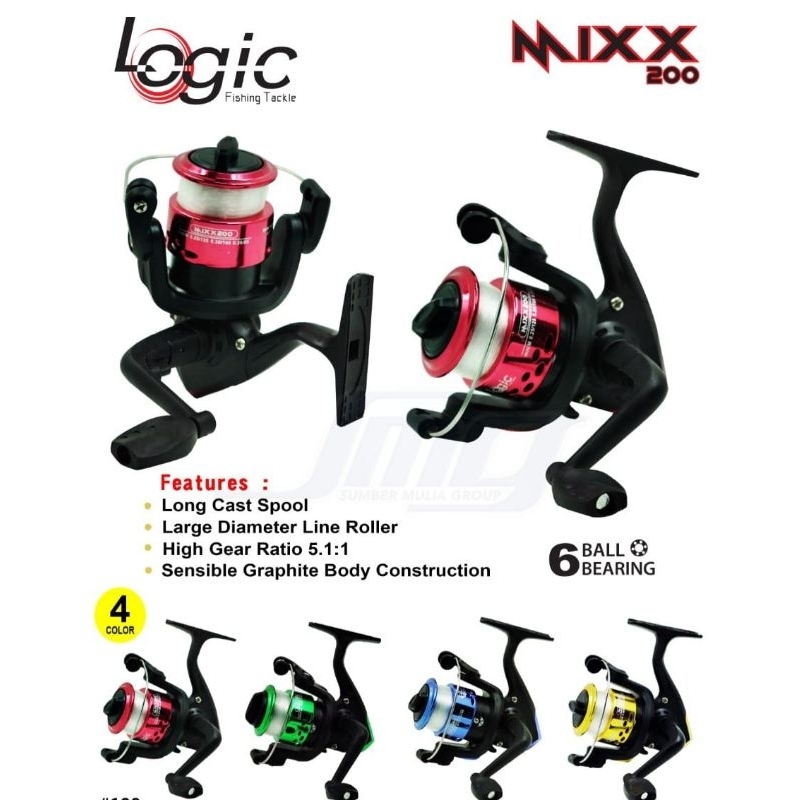 Jual reel murah Logic 200 | Shopee Indonesia