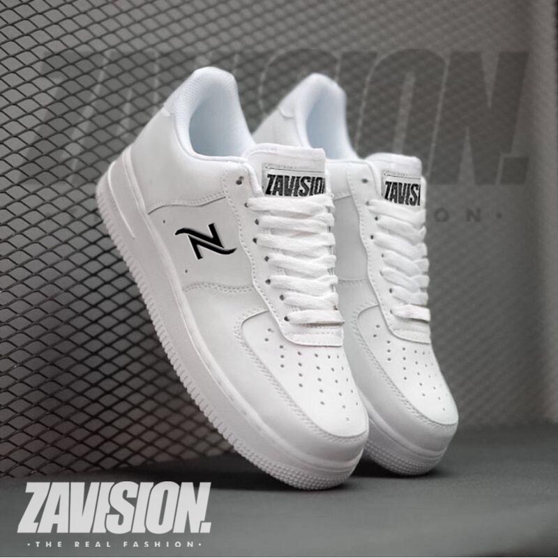 Jual sepatu sneakers pria wanita zavision new arrival putih,fashion ...