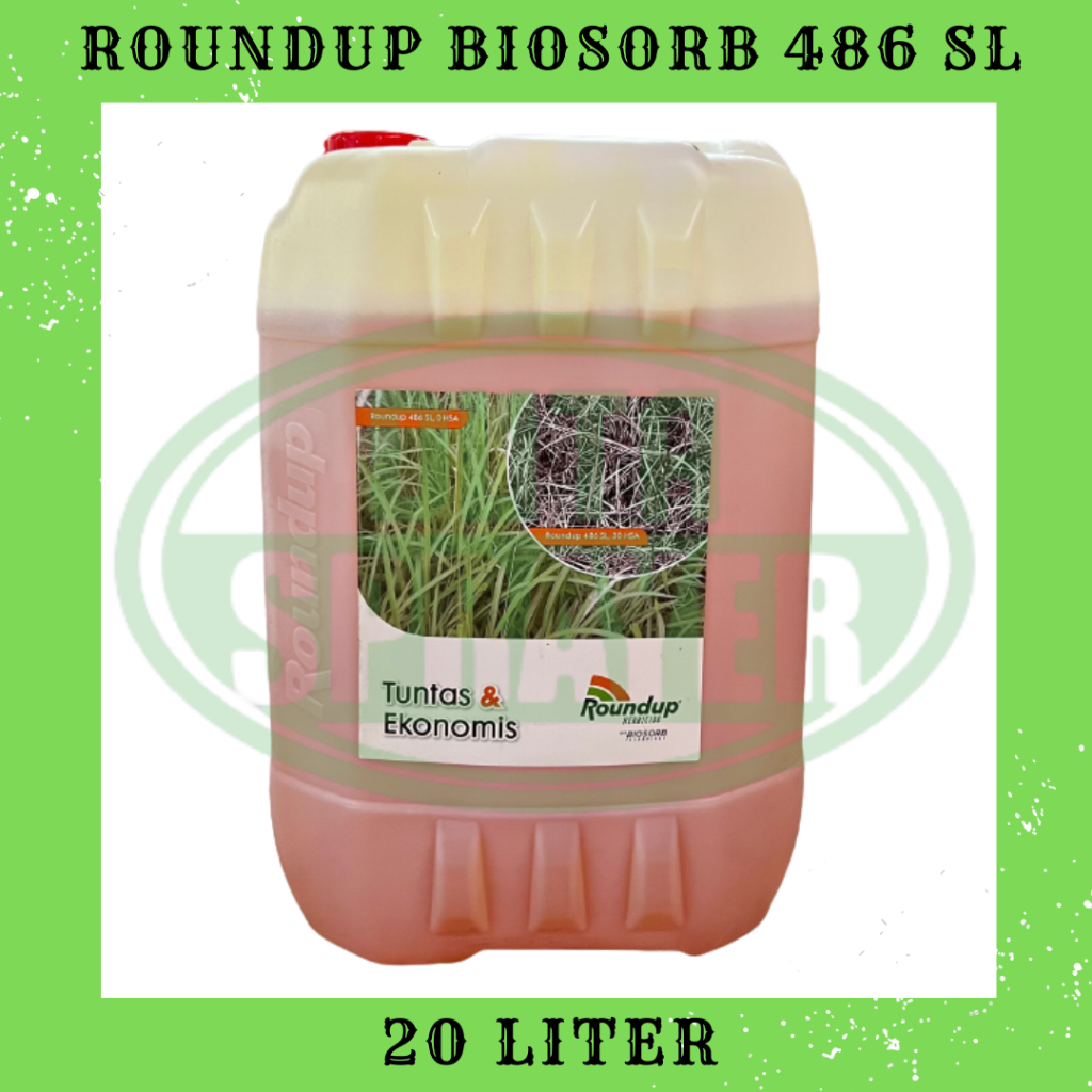 Jual ROUNDUP 486 SL 20 liter Herbisida Pembasmi Rumput 20 liter ...