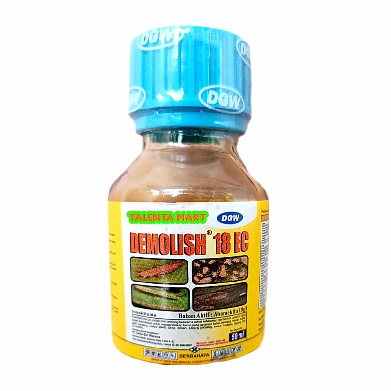 Jual INSEKTISIDA DEMOLISH 18 EC 50 ML PESTISIDA KONTAK OBAT ABAMEKTIN ...