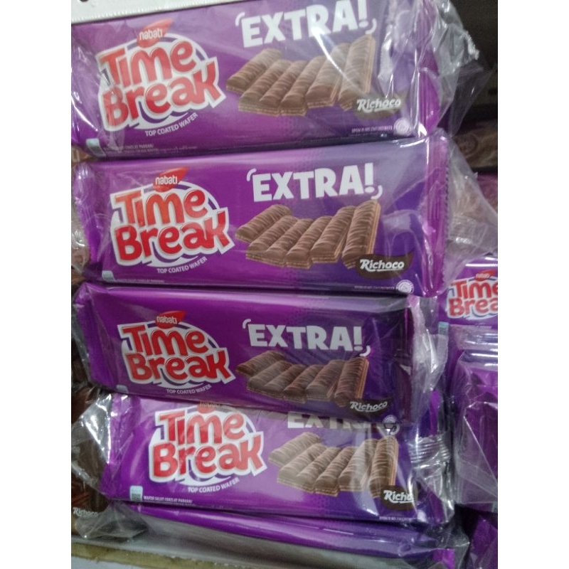 Jual TIME BREAK EXTRA WAFER COKLAT NABATI | Shopee Indonesia