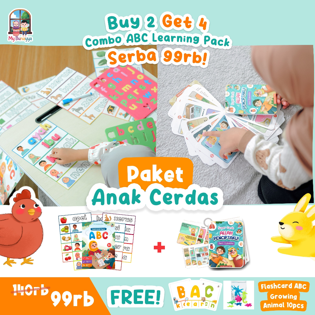 Jual COMBO ABC LEARNING PACK - Belajar Membaca - Alfabet - Huruf - Busy ...