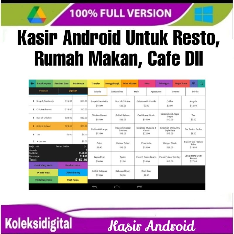Jual Aplikasi Kasir Android Untuk Usaha Rumah Makan, Resto, Cafe dll ...
