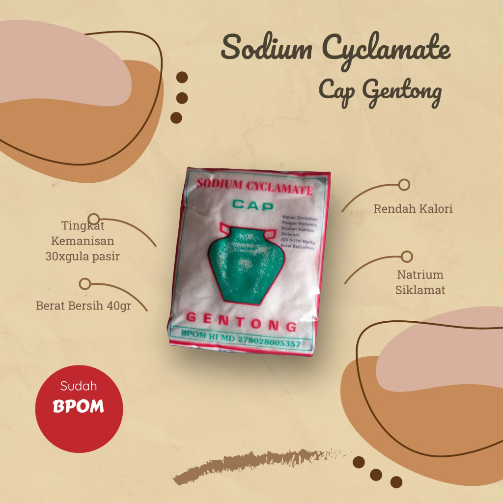 Jual SODIUM CAP GENTONG Pemanis Buatan Cap Gentong Sodium Cyclamate ...