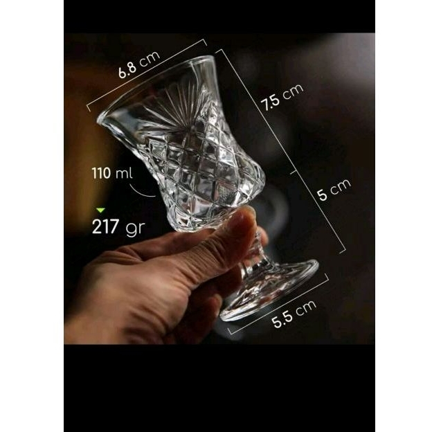 Jual GELAS KOPI WINE 110 ML CANGKIR KACA TEH SUSU CAWAN ANGGUR COFFE ...