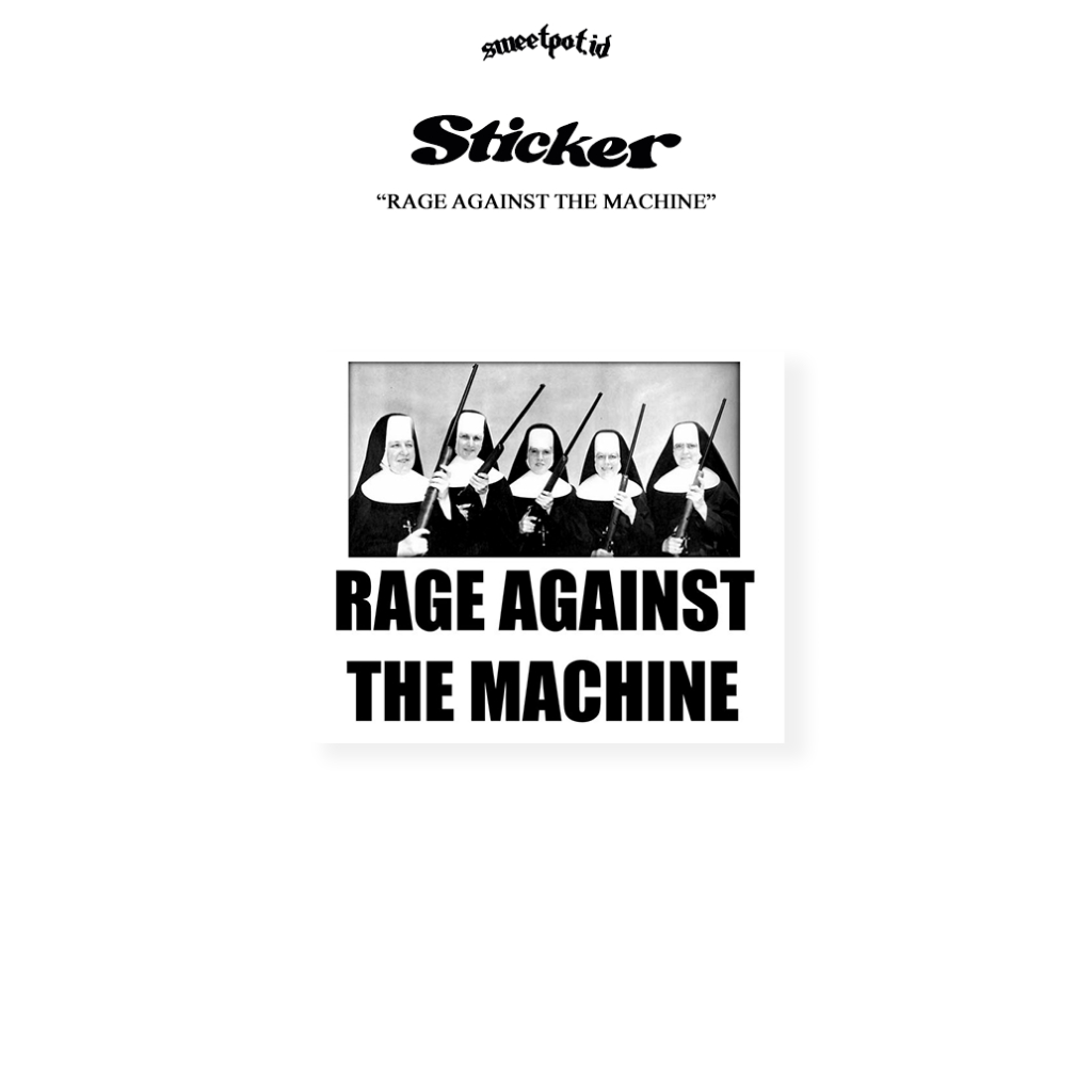 Jual (BISA COD) STICKER RAGE AGAINST THE MACHINE / STICKER BIJIAN ...