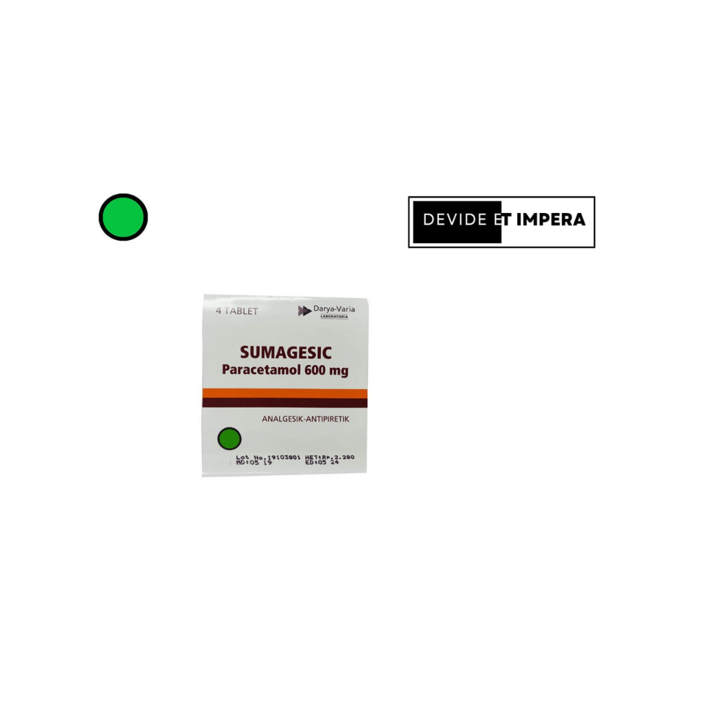 Jual Sumagesic Paracetamol 600mg 1 Strip/4 tablet | Shopee Indonesia