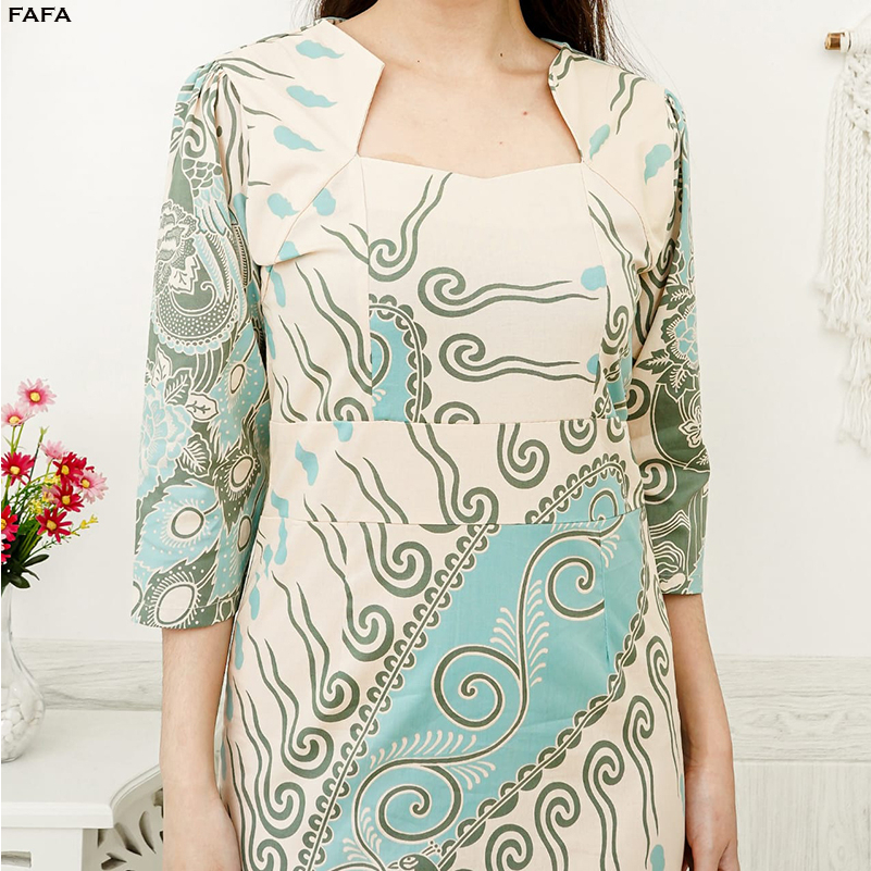 Jual Evercloth Celosia Dress Batik Wanita Terusan Batik Couple Luaran ...