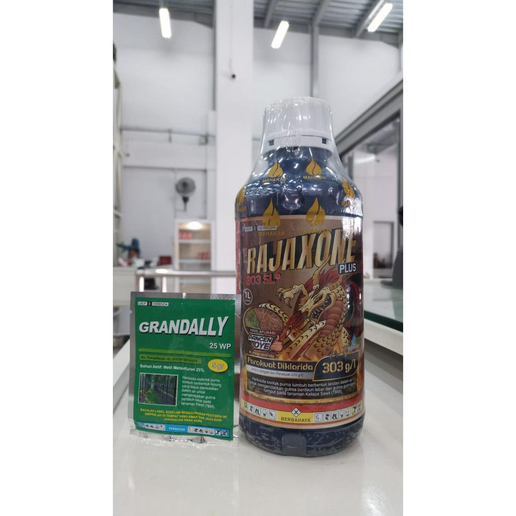 Jual Obat Rumput Herbisida Kontak Rajaxone Plus 303 SL Pembasmi Rumput ...