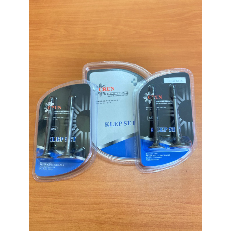 Jual (CRUN) Klep set Grand GN5 In/Ex / Payung klep Supra X Fit ...