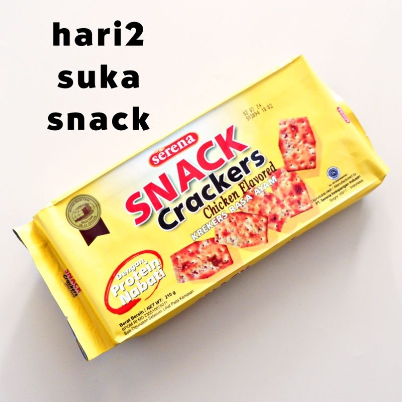 Jual Serena Snack Crackers Chicken Flavoured Krakers Rasa Ayam | Shopee ...