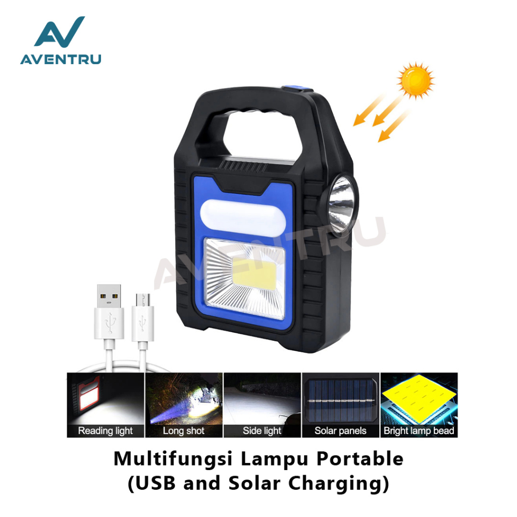 Jual Senter Lampu Solar Emergency Tenda Camping Kerja Outdoor LED ...