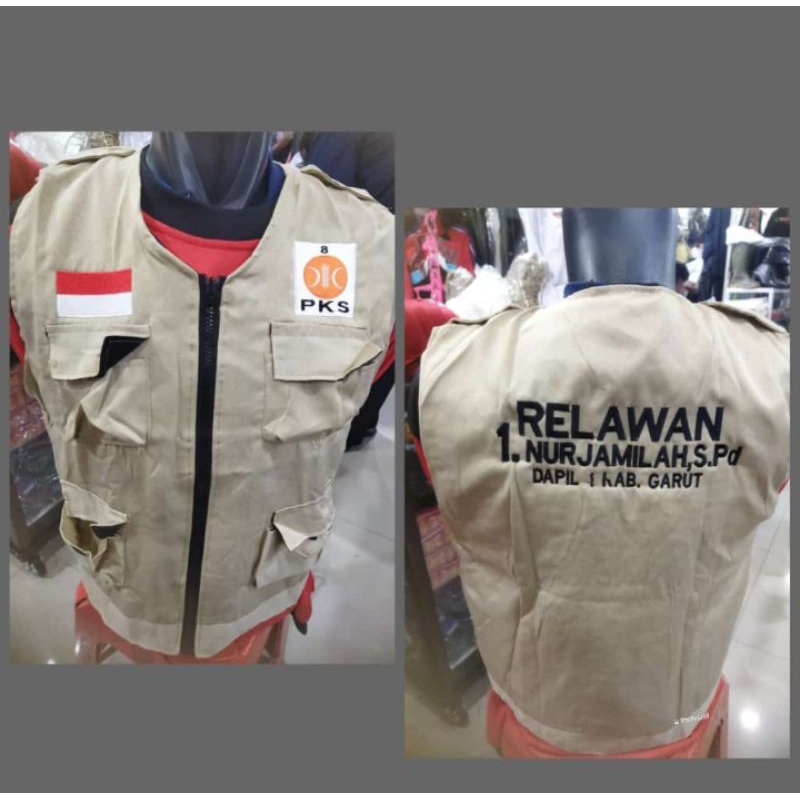 Jual rompi pks#relawan pks#rompi caleg pks | Shopee Indonesia