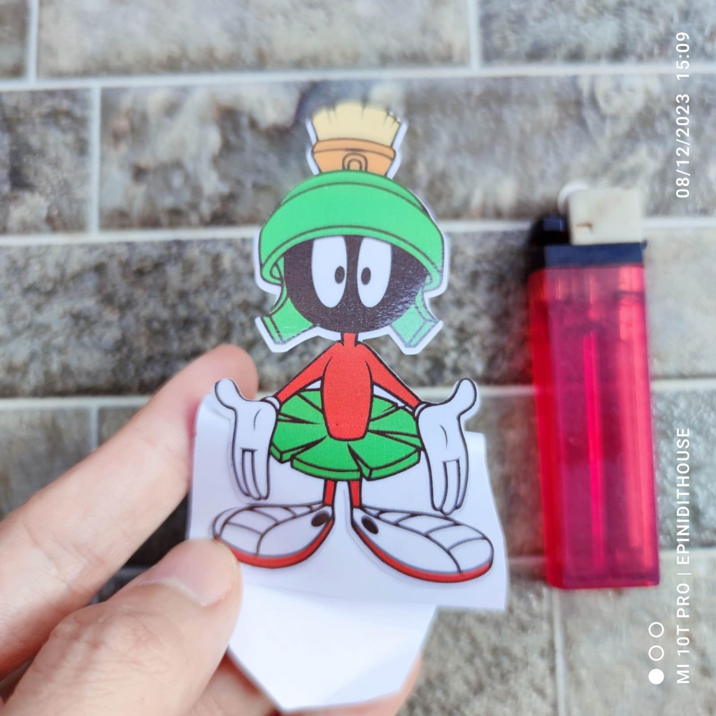 Jual Marvin Martian Kartun Tentara Mars Hijau Putih Hitam Serdadu Abad ...