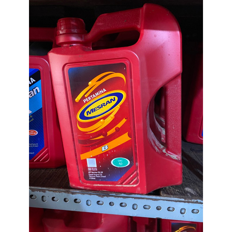 Jual OLI MESIN DIESEL PERTAMINA MESRAN B40 SAE 40 KEMASAN 4 LITER ...