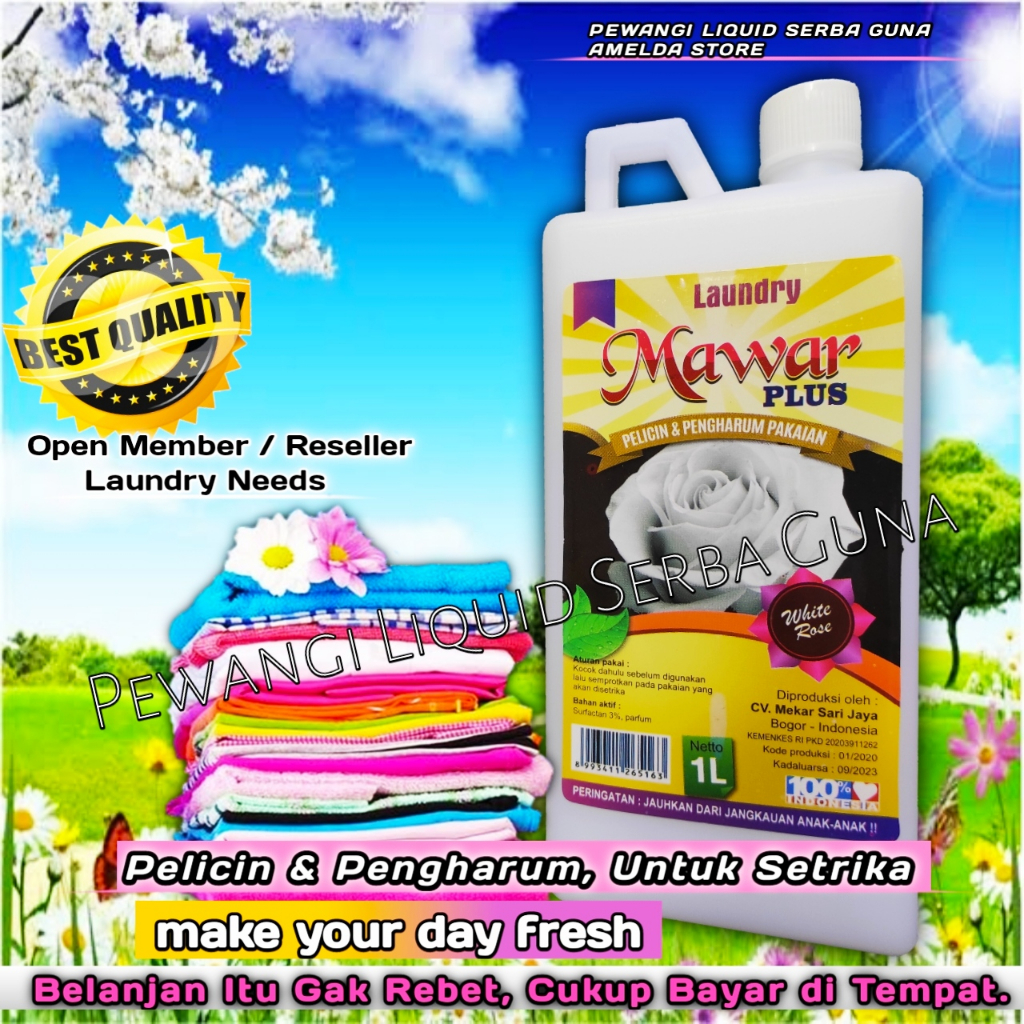 Jual PELICIN SETRIKA MAWAR PLUS SUPER LAUNDRY WHITE | Shopee Indonesia