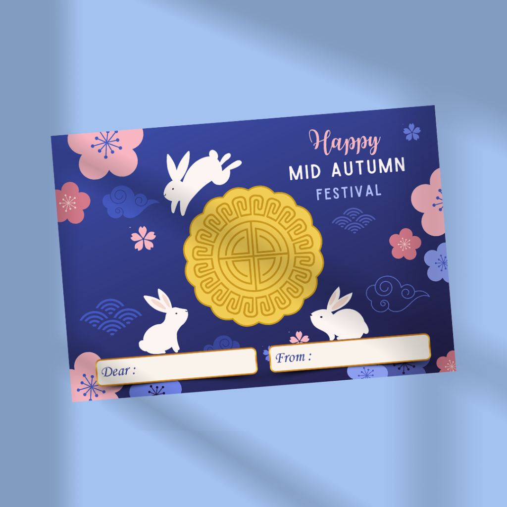 Jual KARTU UCAPAN Mid Autumn / WISHING CARD MOONCAKE | Shopee Indonesia