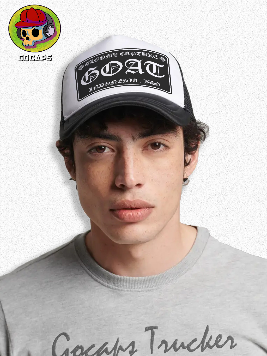 Jual Trucker Goat / Topi Trucker Chrome / Gloomy Picture / Topi Jaring ...
