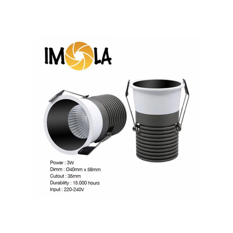 Jual Lampu spotlight Led 3 watt/imola lampu downlight mini led spot ...