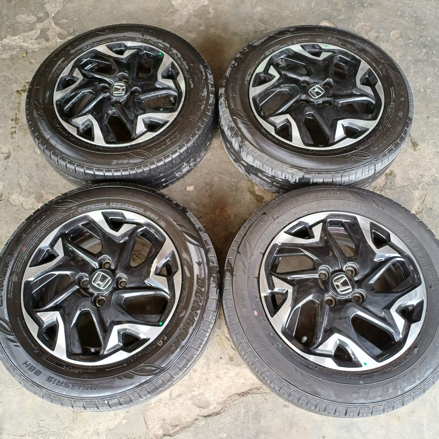 Jual VELG MOBIL SECOND STANDAR MOBILIO RING 15 PCD 4X100 + BAN 185 65 R15 | Shopee Indonesia
