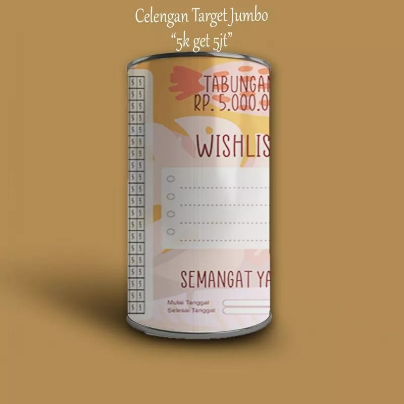 Jual [UKURAN JUMBO]Celengan Target Jumbo Murah Viral | Shopee Indonesia
