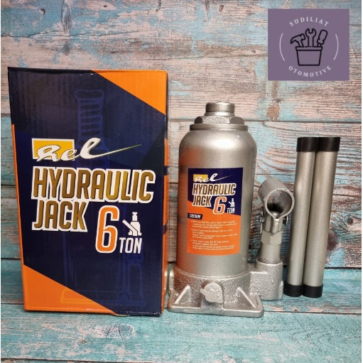 Jual DONGKRAK BOTOL 6 TON HIDROLIK / HYDRAULIC JACK - REL | Shopee ...