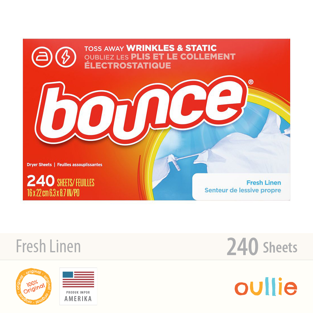 Jual Bounce Fresh Linen Fabric Softener Dryer Sheets | Shopee Indonesia