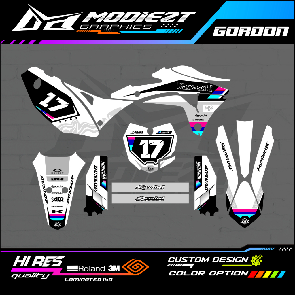 Jual Stiker Decal KLX Gordon Full Body MD001 | Shopee Indonesia