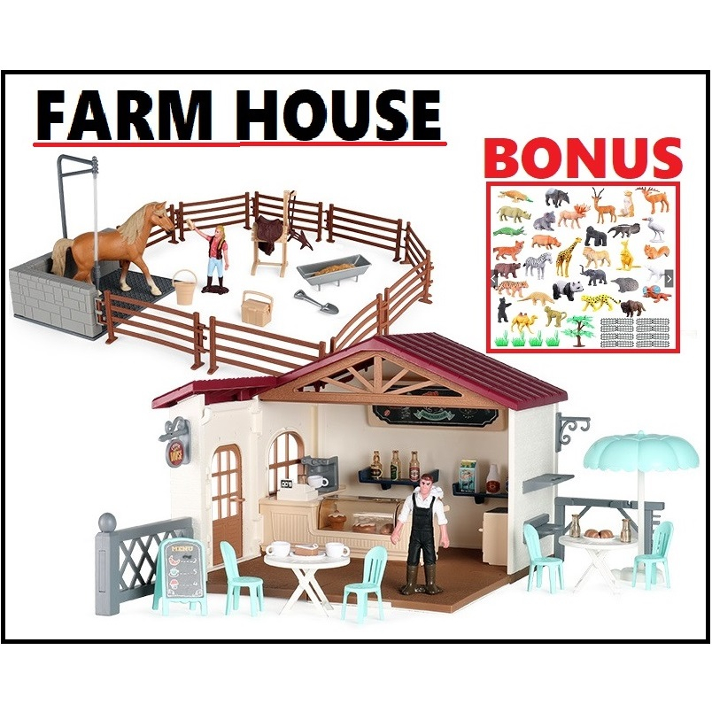 Jual DIY CAFE FARM HOUSE / FARMING HORSE MAINAN ANAK KEBUN BINATANG ...