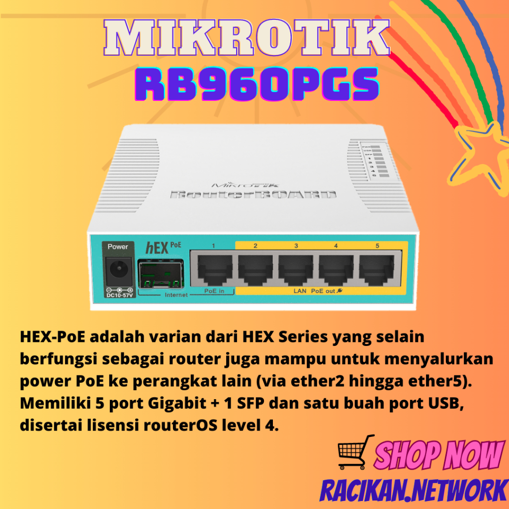 Jual MikroTik hEX PoE RB960PGS | Shopee Indonesia