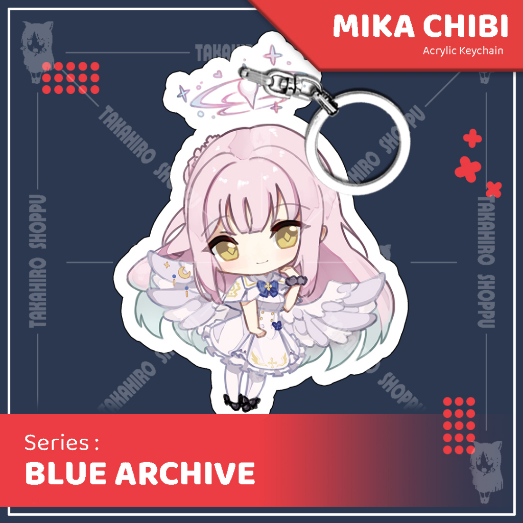 Jual Gantungan Kunci / Keychain Akrilik Blue Archive MIKA CHIBI ...