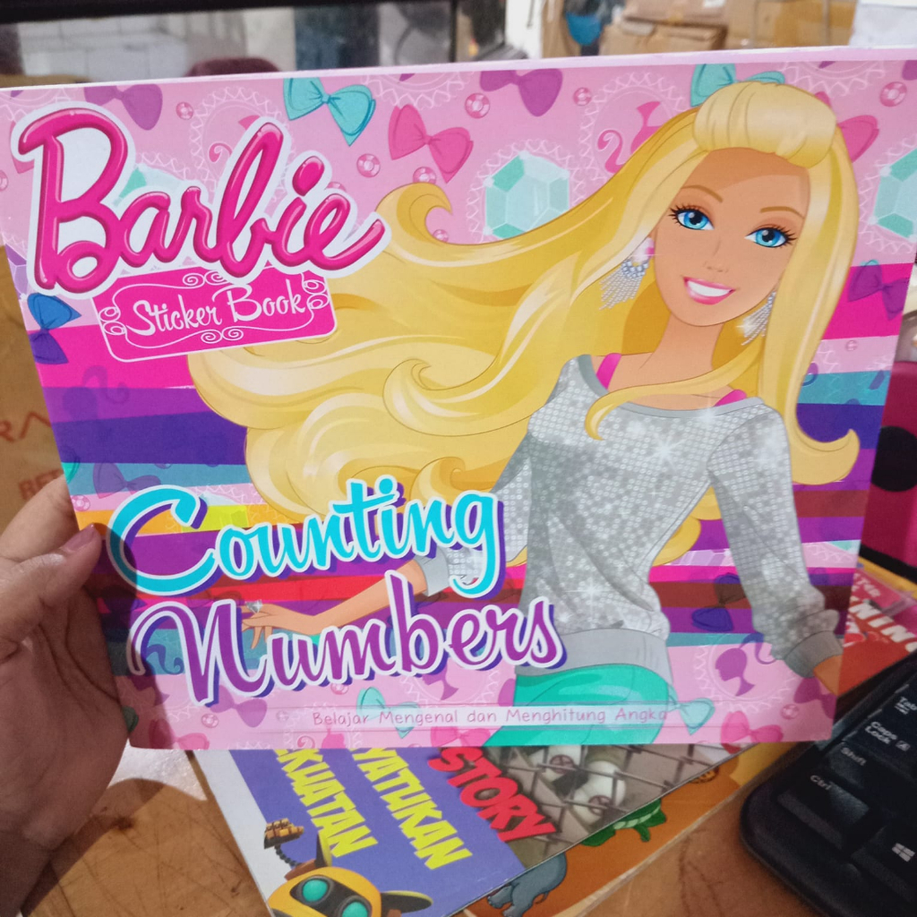 Jual BUKU ANAK - barbie sticker book counting numbers:belajar mengenal ...