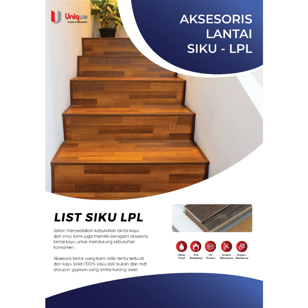 Jual List Siku L Tangga / Step Noising / Aksesoris Untuk Bibir Lantai ...