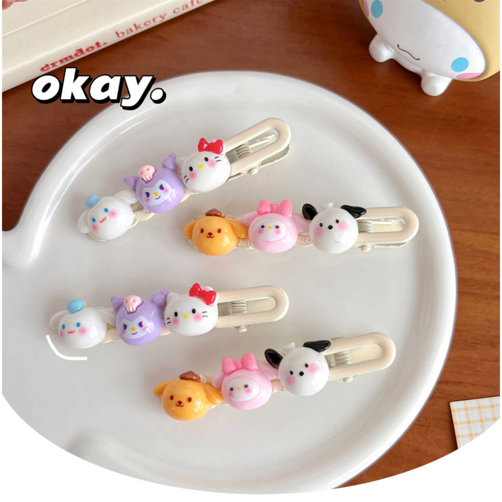 Jual Jepitan Sanrio Jepitan Poni Pin Rambut Cinnamoroll Pompompurin ...