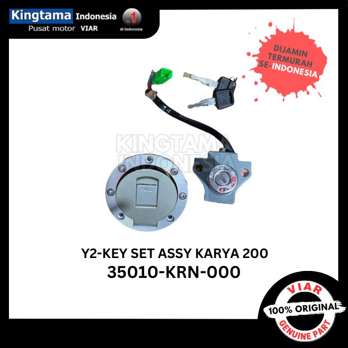 Jual KEY SET ASSY KARYA / KUNCI KONTAK + TUTUP TANKI MOTOR RODA TIGA ...