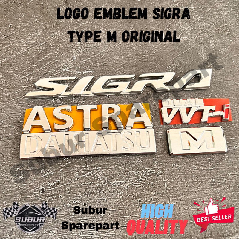 Jual Logo Emblem Bagasi Belakang Sigra Type M Original | Shopee Indonesia