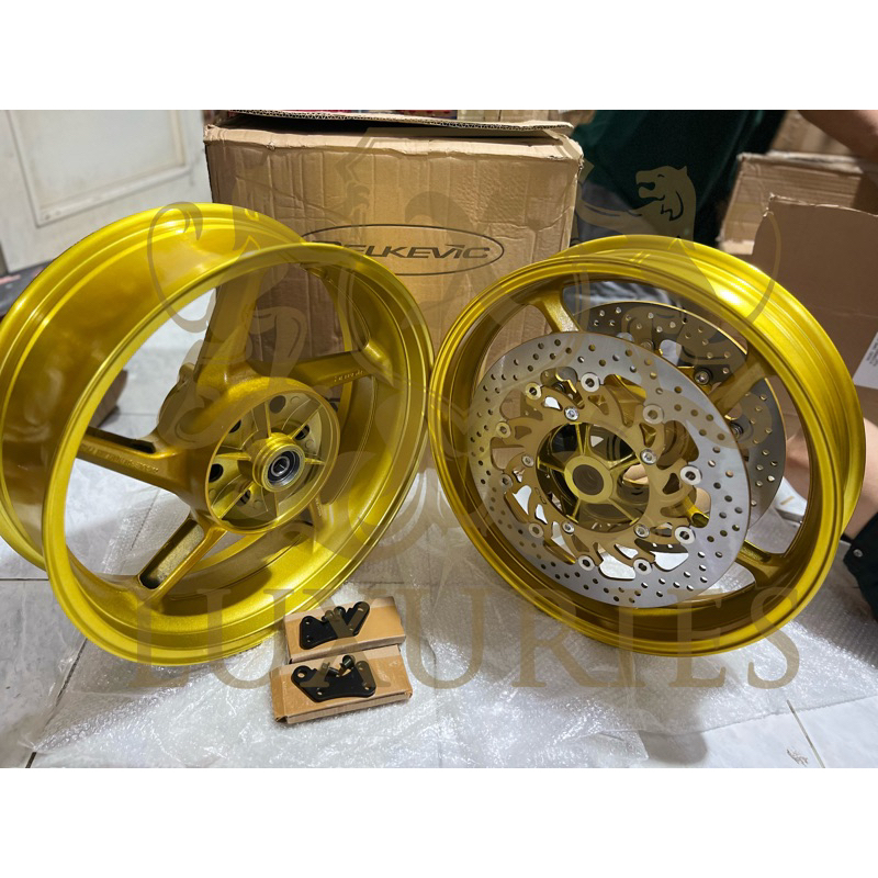 Jual Velg Delkevic Double Disc Ninja 250 fi, Z250, Ninja 250 Karbu ...