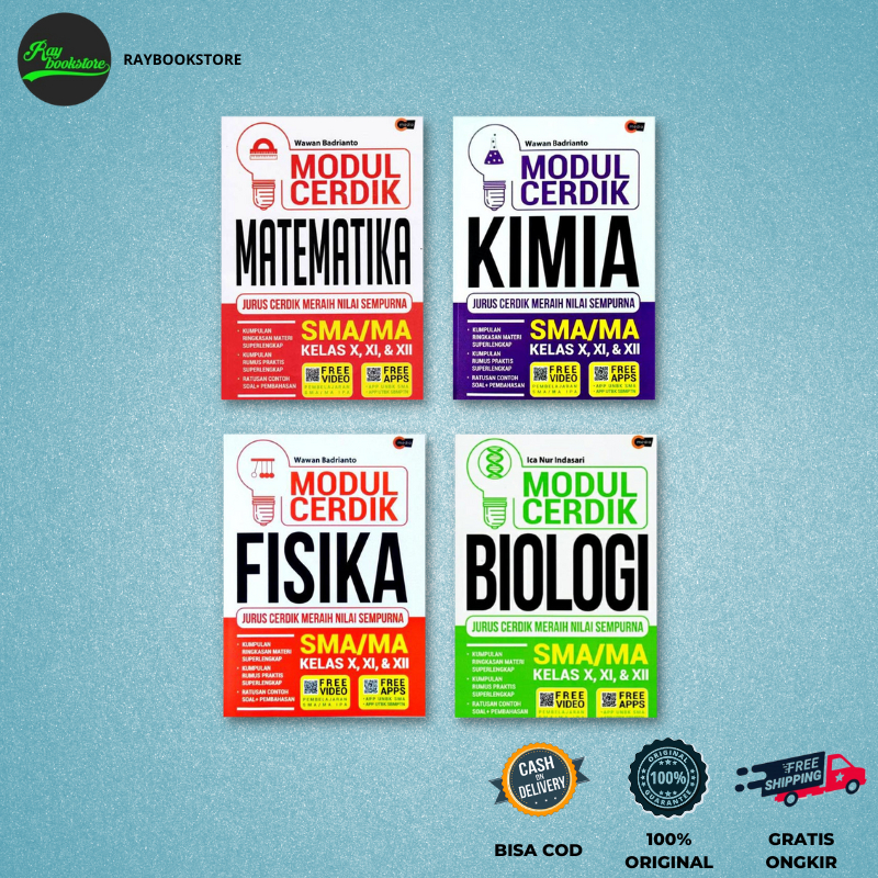 Jual Modul Cerdik Matematika / Fisika / Biologi / Kimia SMA/MA Kelas X, XI, & XII - CMedia ...