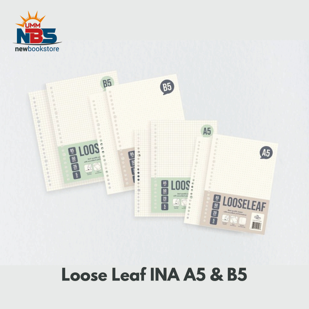 Jual Loose Leaf INA Creative A5 & B5 Garis Dot Grid | Shopee Indonesia