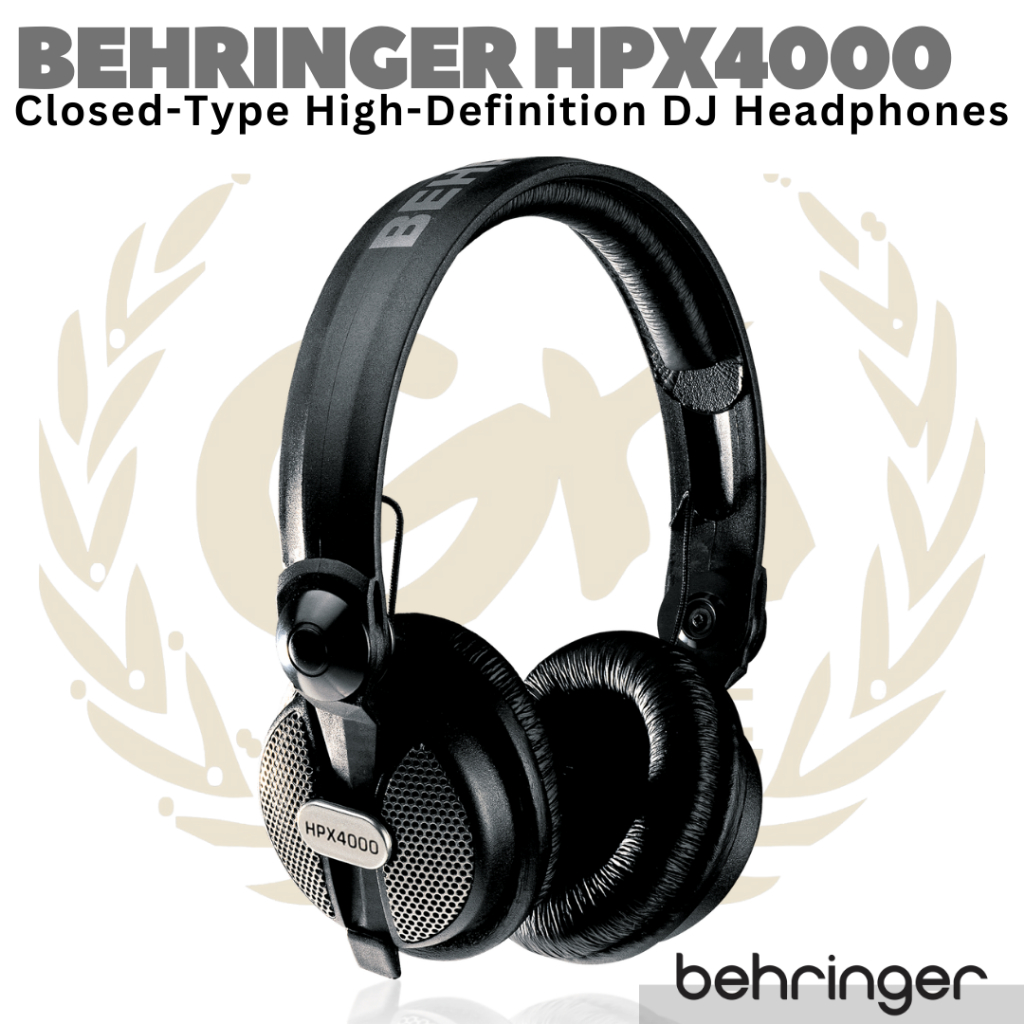 Jual BEHRINGER HPX4000 Closed Type High Definition DJ Studio Headphones ...