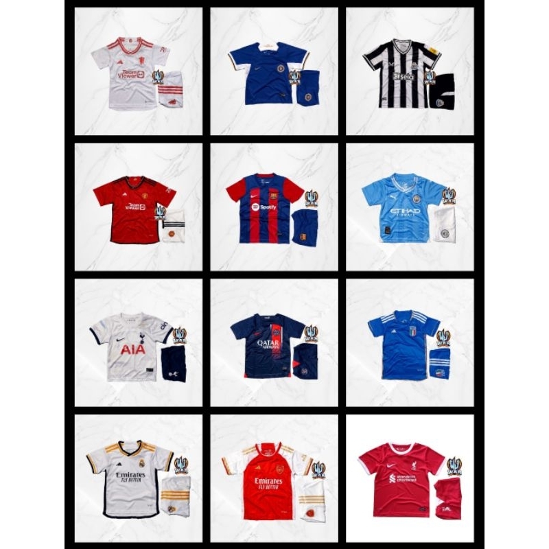 Jual JERSEY KIDS/ANAK CLUB EROPA, BAJU BOLA ANAK CLUB EROPA | Shopee ...